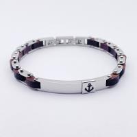 China Stainless steel fashion trend jewelry men's titanium steel bracelet for sale