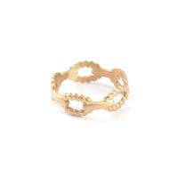 China Simple, fashionable, versatile, personalized ring with gold adjustable titanium steel opening ring for sale