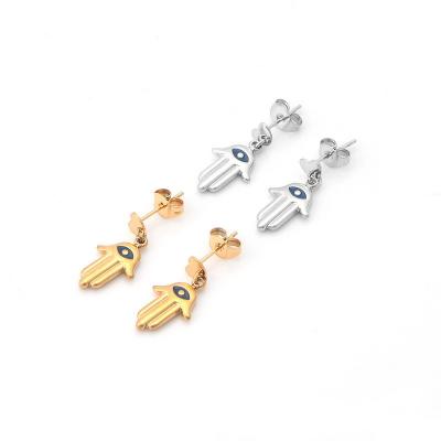 China Light luxury niche high-end women's earrings with temperament and high-end design, stainless steel women's earrings new style for sale