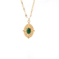 China High end design versatile new peacock green necklace trendy fashion pendant for sale