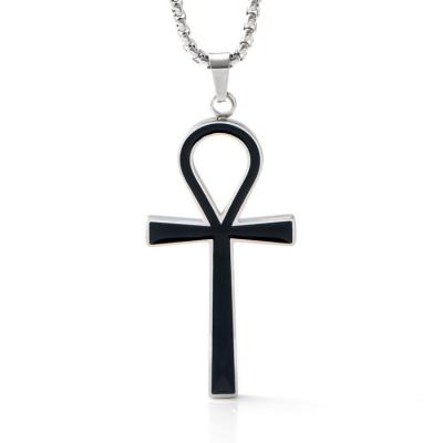 China Advanced, minimalist, fashionable, and niche men's original cross pendant necklace for sale