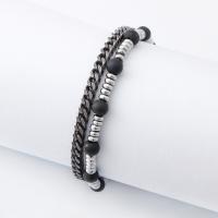 China Exceptional Durability Stainless Steel Chain Bracelet for Customization and Personalization for sale