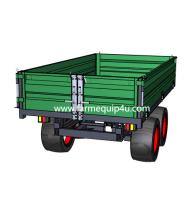 China Farm Trailer With Swing Tailgate,Farm transport tractor tow behind trailer,sansen Trailer,farm machinery manufacturer for sale
