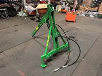 China EC500 - Tractor Mounted 3 Point Elevator Crane 500kgs Loading Capacity for sale