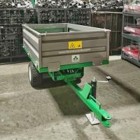 China Tractor Tow Behind 2 Wheel Hydraulic Tipper Trailer 0.5ton 500kgs for sale