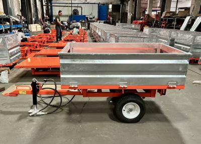 China Tractor Tow Behind 2 Wheel Hydraulic Tipper Trailer 0.5ton 500kgs for sale