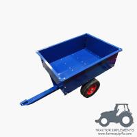 China WCART- 2Wheel 9.9cubic. Utility Cart Trailers -Foldable Garden Trailer With Bolted Box for sale
