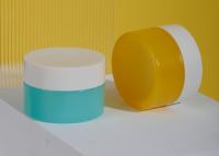 China 100ml PET Plastic Cosmetic Jar with White Lid for Cream Eye Mask Face Cream for sale