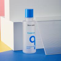 China 80ml HDPE Frosted Plastic Bottle Toner Cleansing Water with Blue Cap for sale