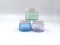 China Round PET Plastic Cosmetic Jars 50ml 250ml Pink Body White Cap for Body Scrub for sale