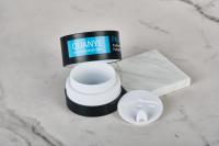 China 10ml 30ml 50ml PET Plastic Cosmetic Jars for Face Cream with White Spoon for sale