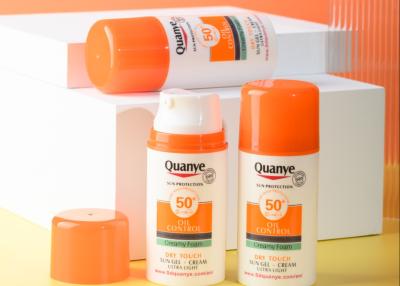 China Eye Cream Serum 50ml PP Plastic Airless Bottle With Orange Cap for sale