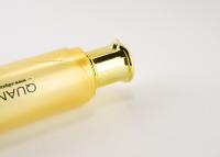 China 120ml PET Plastic Pump Bottle Emollient Water with Gold Lid Custom Colors for sale