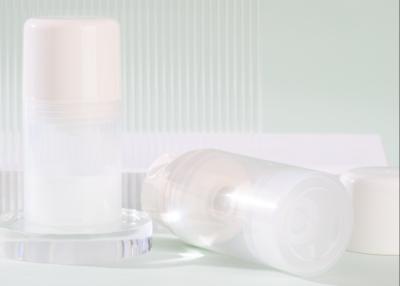 China 30ml 50ml White Airless Pump Bottle Round Shape PP Serum Bottle for sale