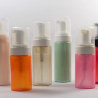 China 100ml 120ml Green Frosted PET Plastic Foam Bottle with Foam Pump for Foam Cleanser for sale