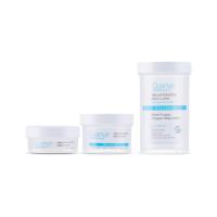 China PP Plastic Baby Cream Jar 100ml 200ml with Black Cap Custom Label Printing for sale