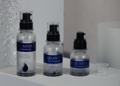 China Round Shape Serum Airless Bottle With Lotion Pump Cap 50ml for sale