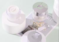 China Silver Printing Plastic Cosmetic Jars 30ml 50ml 80ml 100ml Face Mask Container With Spoon for sale