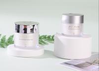 China Silver Printing Plastic Cosmetic Jars 30ml 50ml 80ml 100ml Face Mask Container With Spoon for sale