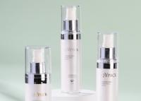 China Luxury Golden Empty Serum Bottles 30ml 60ml Double Wall Lotion Bottle with Transparent Lid for sale