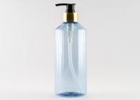 China Oblique Shoulder Shape Plastic Shampoo Bottle Personal Care Container 300ml 400ml for sale