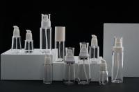 China Luxury PET Plastic Cosmetic Bottles Thick Wall Transparent 30ml 60ml 100ml Sprayer for sale