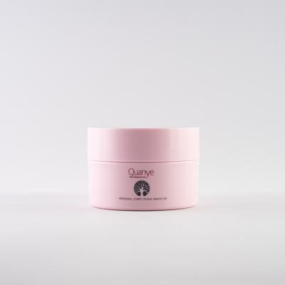 China 135ml Thick Wall Plastic Cosmetic Jar Pink with Lid for Eye Cream OEM for sale