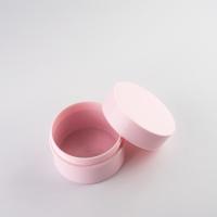 China 135ml Thick Wall Plastic Cosmetic Jar Pink with Lid for Eye Cream OEM for sale