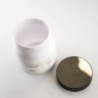 China 750ml PET Plastic Hair Mask Jar with PP Cap White Body Hot Stamping for sale