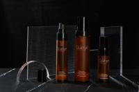 China Cylindrical Amber Matted Airless Cosmetic Bottles 60ml 100ml 120ml for Eye Serum for sale