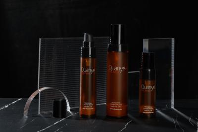 China Cylindrical Amber Matted Airless Cosmetic Bottles 60ml 100ml 120ml for Eye Serum for sale