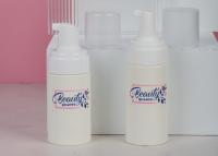 China Matted White Silk Printing Plastic Cosmetic Bottle 200ml for Face Cleansing Foam PET PP for sale