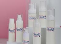 China Matted White Silk Printing Plastic Cosmetic Bottle 200ml for Face Cleansing Foam PET PP for sale