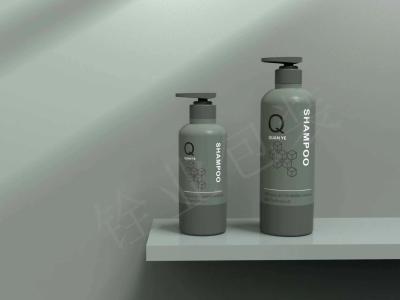 China HDPE Plastic Body Wash Bottle 14.6oz 24.8oz with Luxury Pump Compound Structure for sale