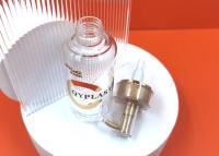 China PET Plastic Cosmetic Bottle 100ml 150ml Gold Hot Stamping Acrylic Pump Moisturizer for sale