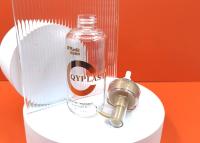 China PET Plastic Cosmetic Bottle 100ml 150ml Gold Hot Stamping Acrylic Pump Moisturizer for sale