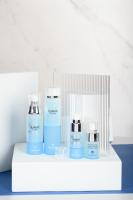 China 400ml Transparent PET Plastic Cosmetic Bottle Round Shoulder for Body Wash for sale