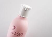 China 200ml PET PCR Plastic Cosmetic Bottle Matte Pink Finish White ABS Cap for sale