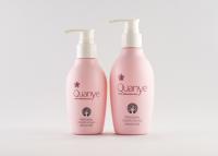 China 200ml PET PCR Plastic Cosmetic Bottle Matte Pink Finish White ABS Cap for sale