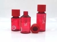 China 100ml Plastic Cosmetic Bottles Matted Ref Double Wall Cap Silver Hot Stamping Logo for sale