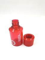 China 100ml Plastic Cosmetic Bottles Matted Ref Double Wall Cap Silver Hot Stamping Logo for sale