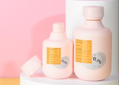 China 100ml PET Cosmetic Cream Serum Bottle Jar with Pink Lid 20mm Neck for sale