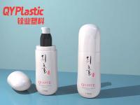 China Round White Plastic Shanpoo Bottle Label Printing Logo 150ml With Pump for sale