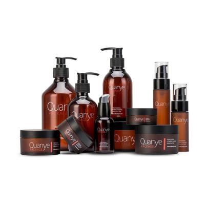 China Family Group Shampoo Plastic Bottle 200ml 1000ml Amber Color Lotion Pump for Body Wash for sale