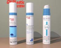 China OEM Cylindrical PET Bottle with White Sprayer 200ml 250ml for Mousse Water for sale