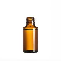 China Round Amber Cosmetic Bottles 10ml 30ml 50ml Screw Cap for Skincare Oils for sale