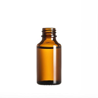 China Round Amber Cosmetic Bottles 10ml 30ml 50ml Screw Cap for Skincare Oils for sale