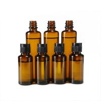 China Amber Cosmetic Bottles 10ml-100ml Screw Cap Round Bottles for Skincare Essential Oils Perfumes for sale