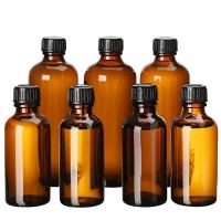 China Cosmetic Packaging Amber Cosmetic Bottles with Screw Cap Closure Type for sale