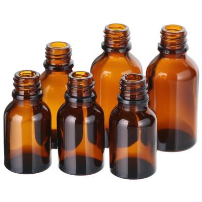 China Amber Screw Cap Cosmetic Bottles 10ml 50ml 100ml for Perfumes Essential Oils Skincare for sale